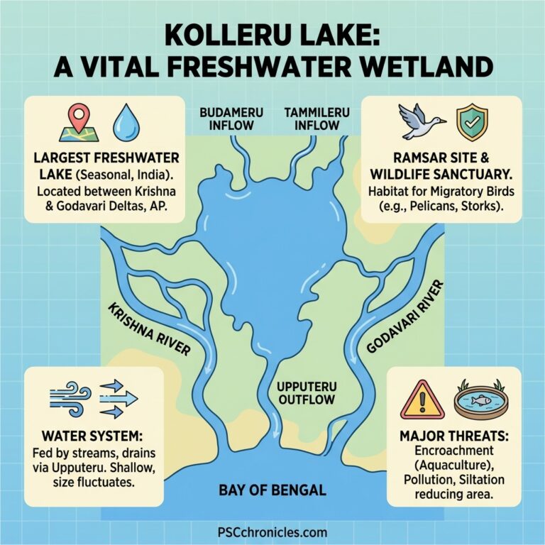 Kolleru Lake Boundary Issue 2026 | PSC Chronicles